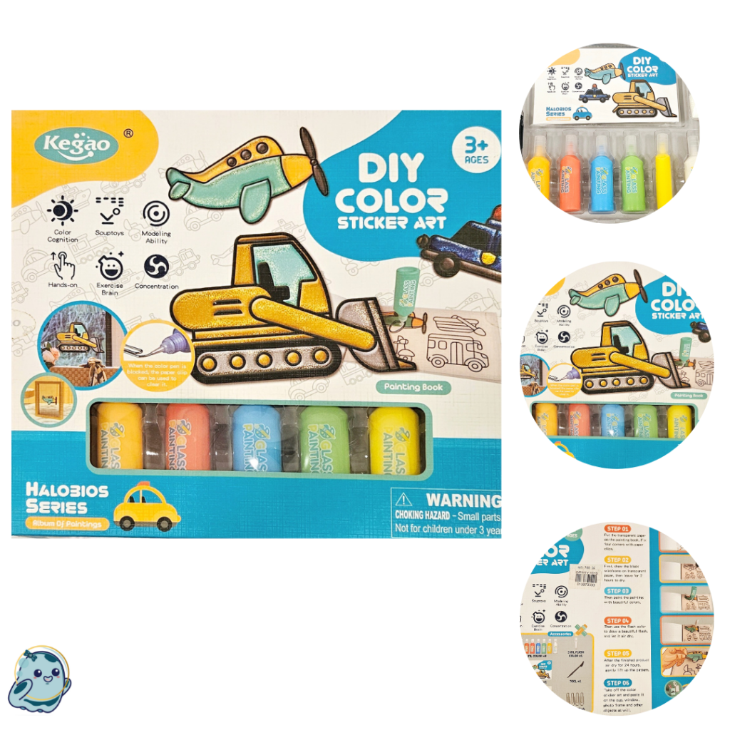 DIY Color Sticker Art- Transportation – ZAILA