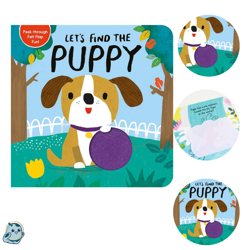 Peekaboo Lets Find the Animals Felt Lift The Flap Puppy – ZAILA
